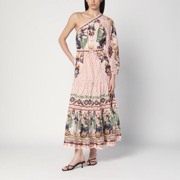 FARM Rio | Dresses | Farm Rio Dream Garden Oneshoulder Pink Dress Women ...